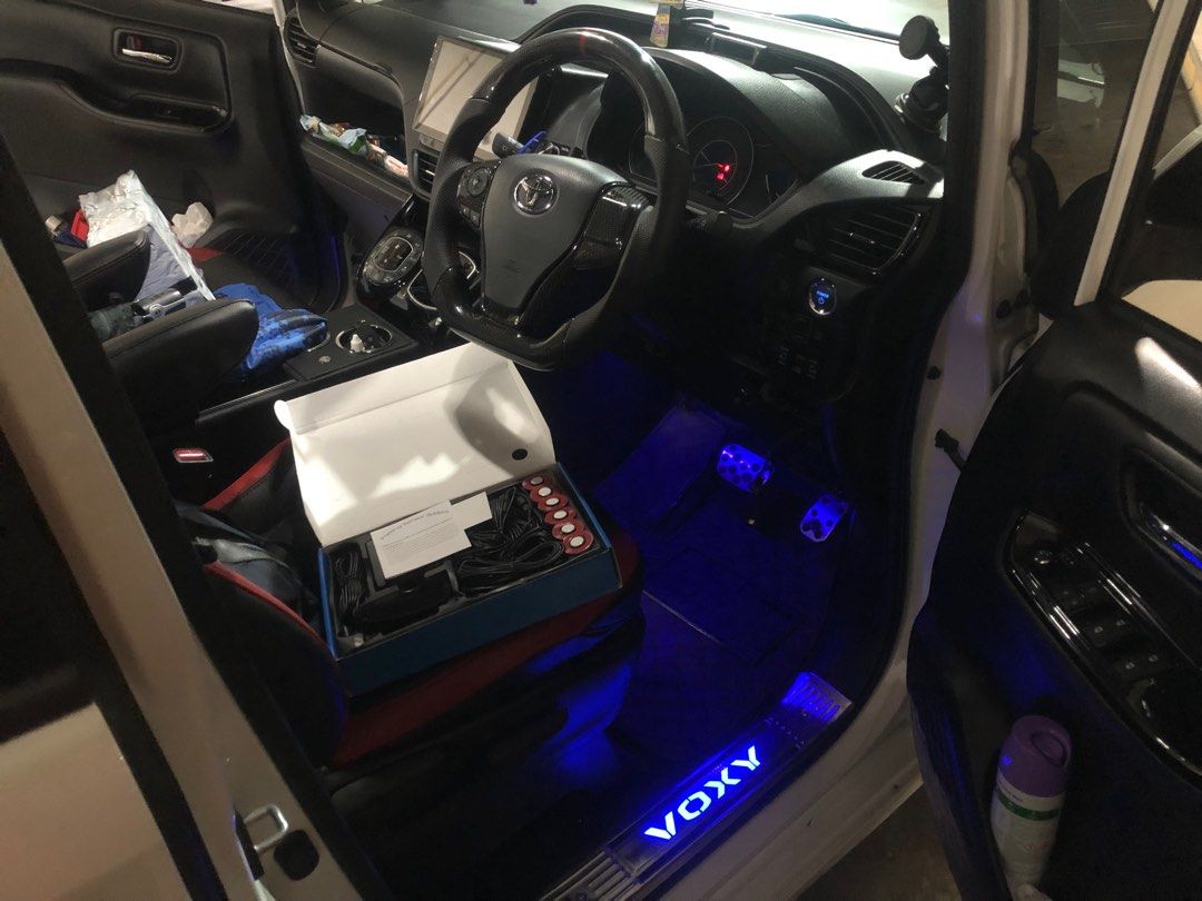 Toyota Voxy Installed Front and Rear plane Parking Sensors, Car ...