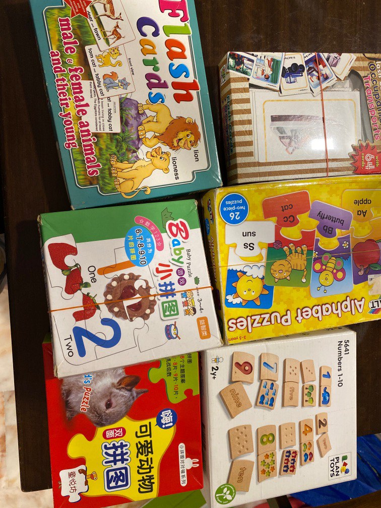 Toys puzzles flash cards, Hobbies & Toys, Toys & Games on Carousell