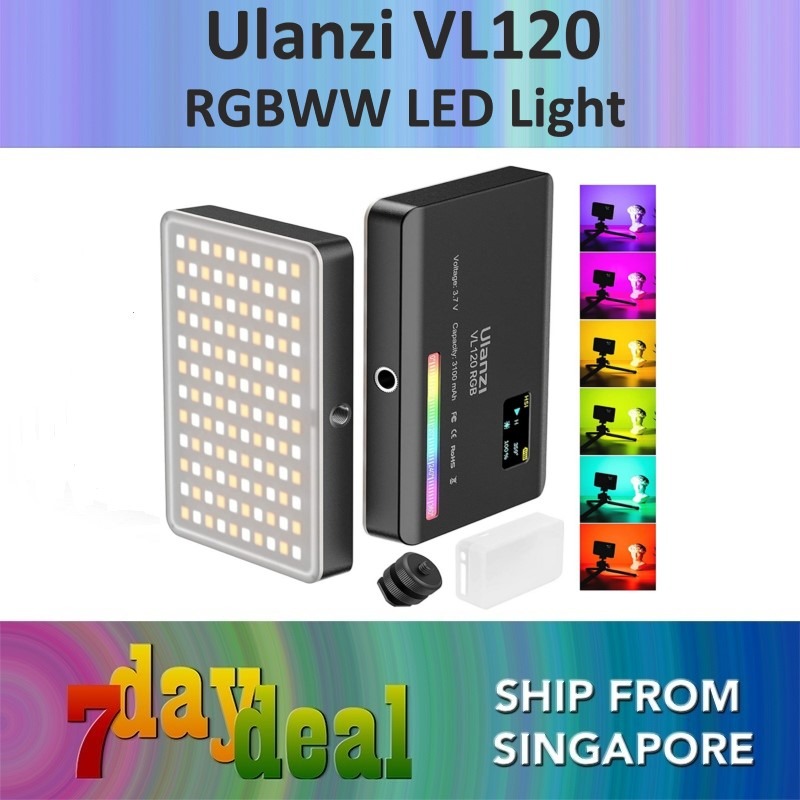 Ulanzi VL120 RGB LED Video Light (2495), Photography, Photography ...