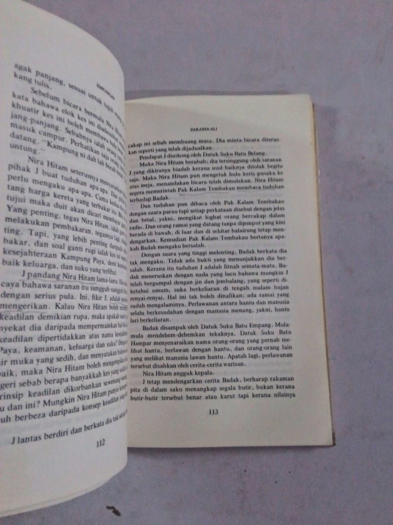 Vintage 1996 Malay Novel Empangan (Edisi Pelakar) by Zakaria Ali ...