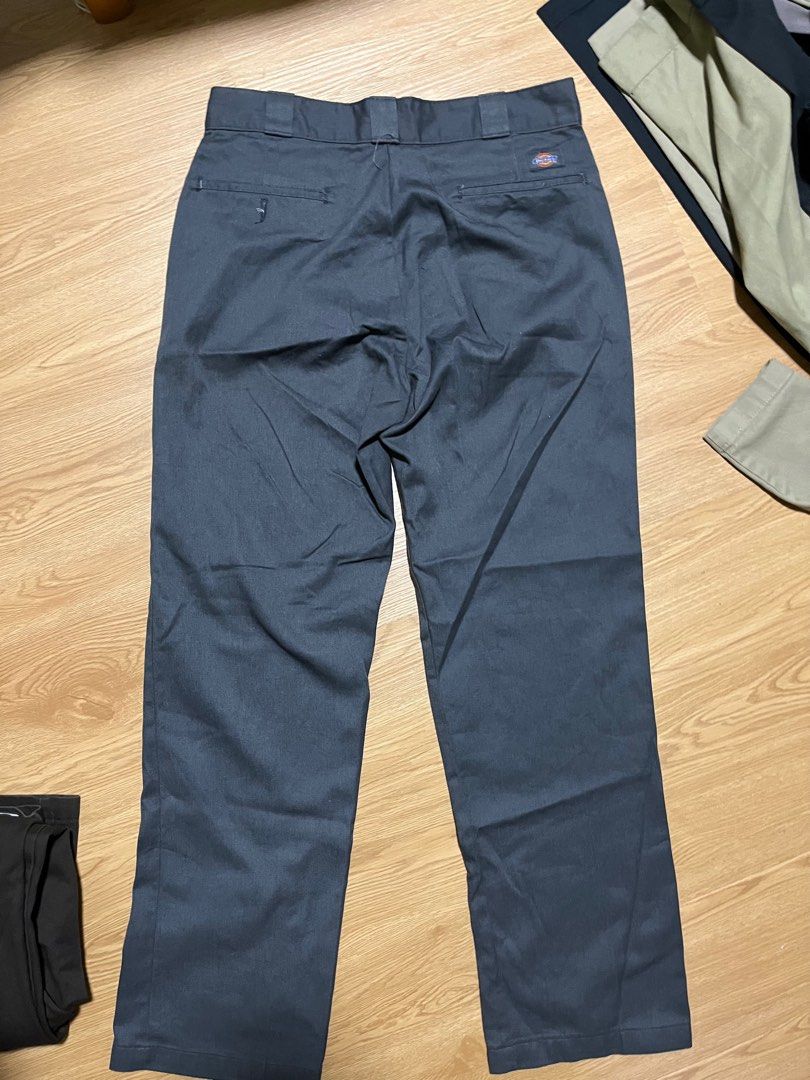 vintage dark blue dickies work pants, Men's Fashion, Bottoms, Trousers ...