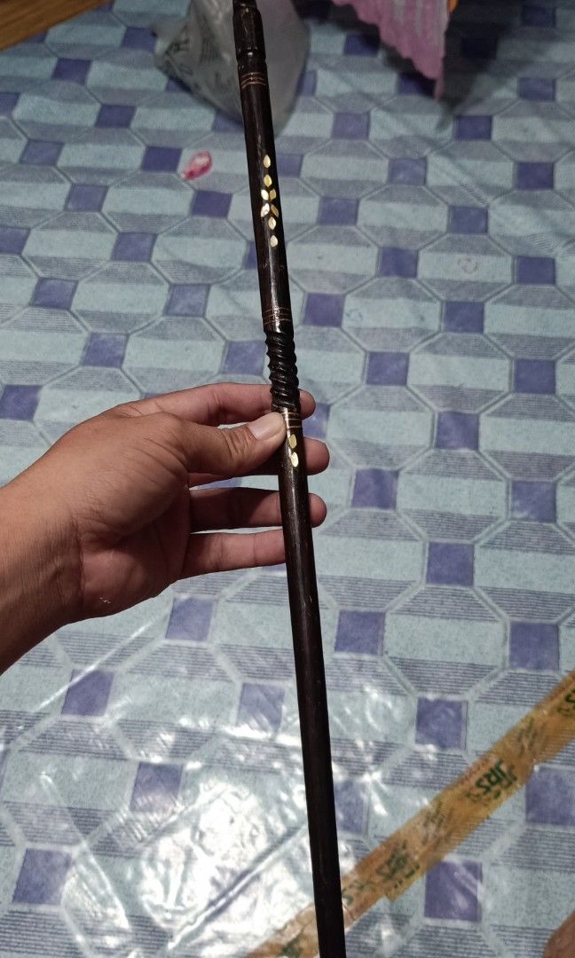 Vintage Kamagong stick with Pearl inlay, Hobbies & Toys, Memorabilia ...