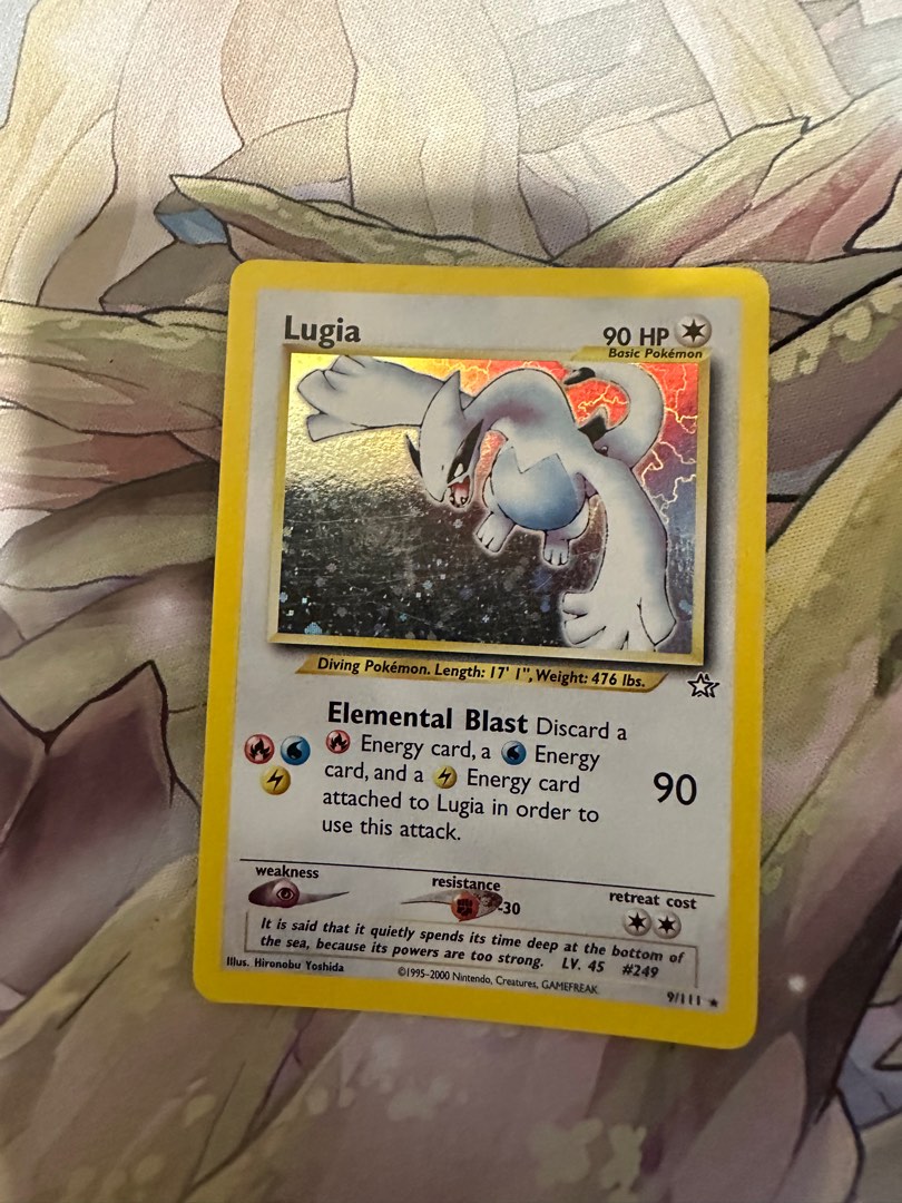 Vintage Lugia 2000 Neo Genesis Unlimited Holo (Good Condition) English ...
