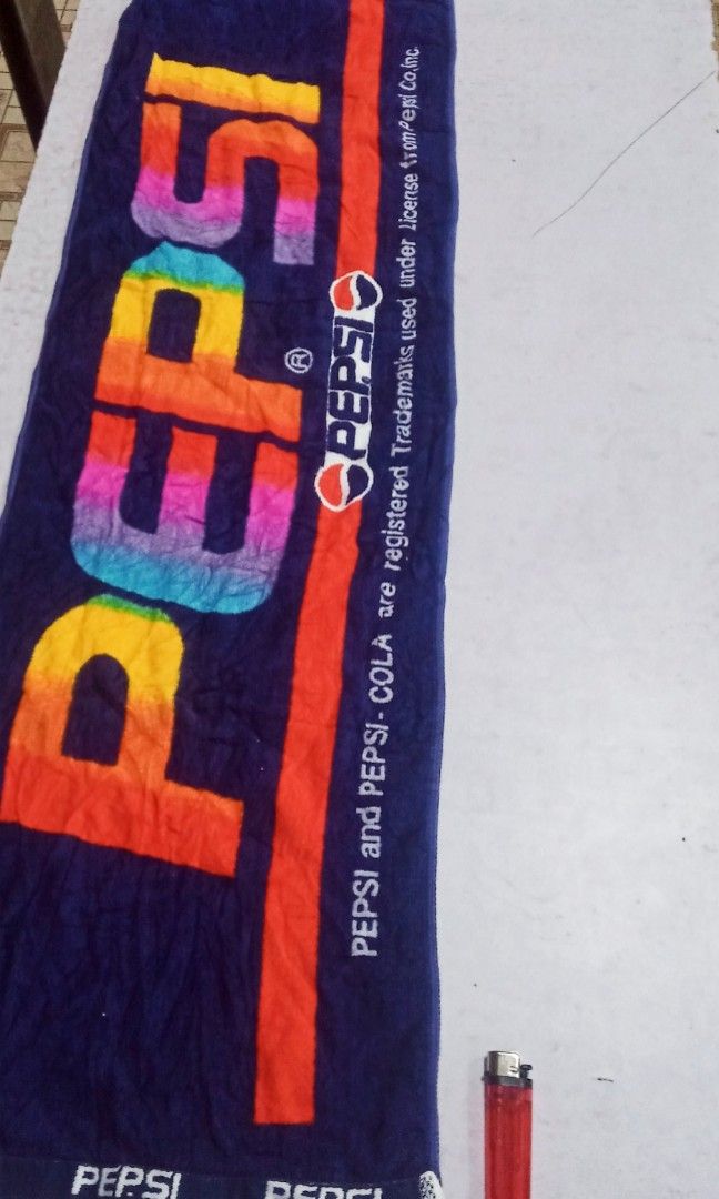 Vintage Pepsi Cola Colourful Font Towel., Furniture & Home Living ...