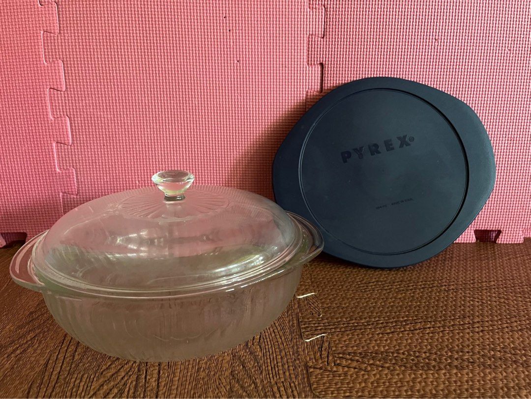 Vintage Pyrex Casserole, Bowl & iWaki Glass Bowl., Furniture & Home ...