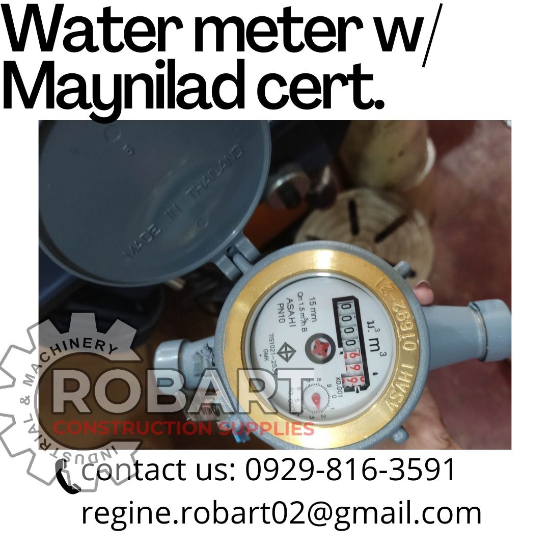 Water meter w/ Maynilad cert., Commercial & Industrial, Construction ...