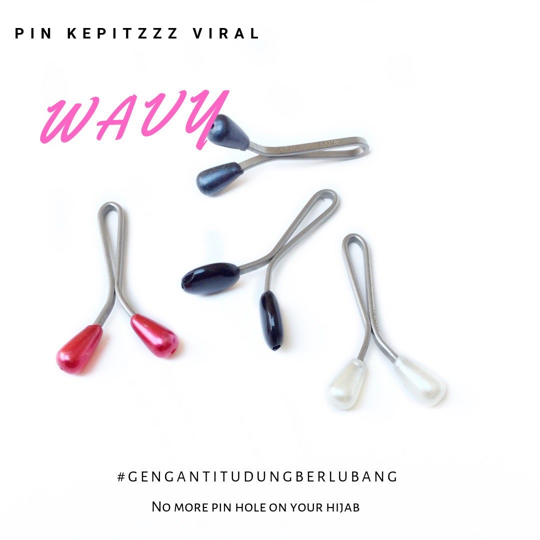 Wavy pin, Women's Fashion, Muslimah Fashion, Accessories on Carousell