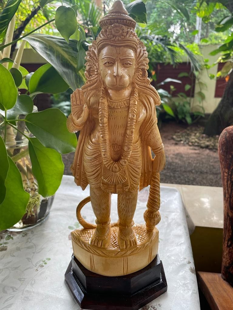Wooden Krishna and Hanuman statues, Hobbies & Toys, Memorabilia ...
