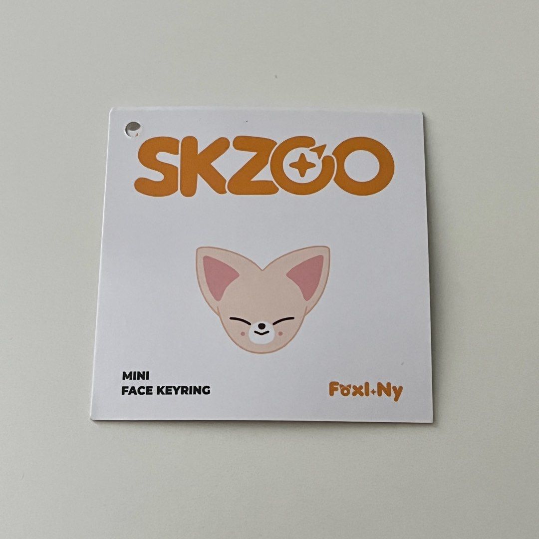 WTS Stray Kids Skzoo Foxiny mini face keyring, Hobbies & Toys ...