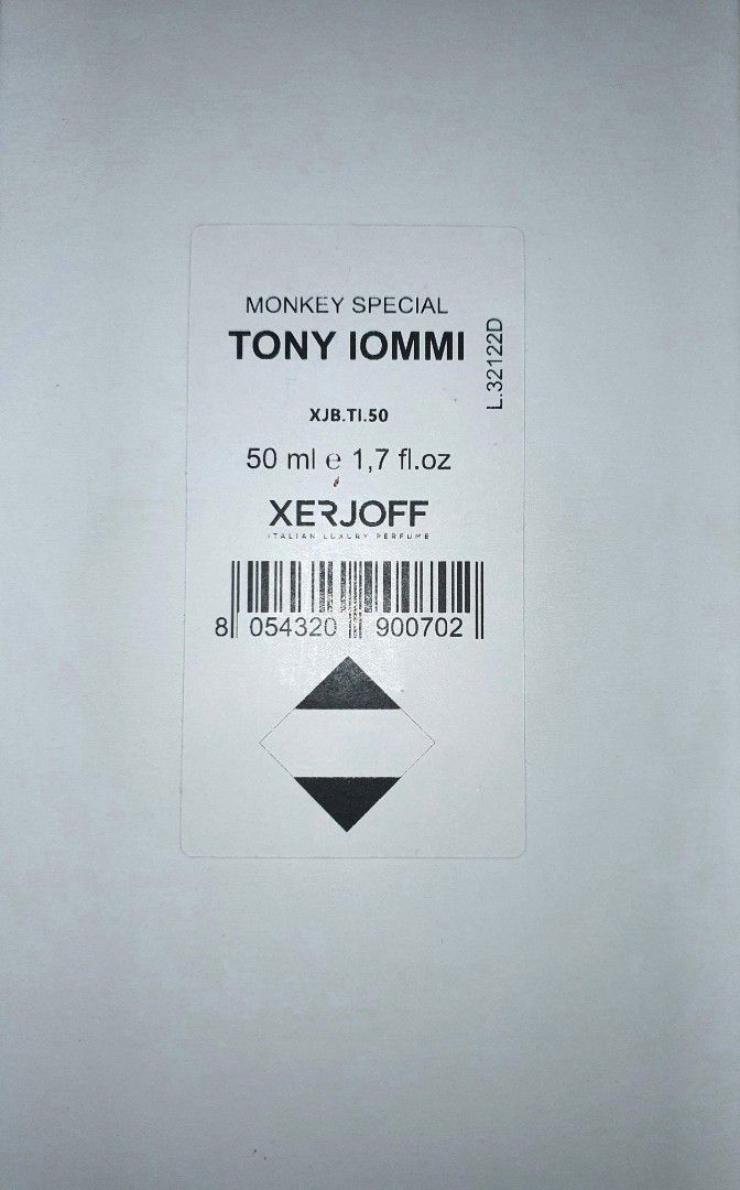 Xerjoff Tony Iommi Monkey Special 50ml, Beauty & Personal Care ...