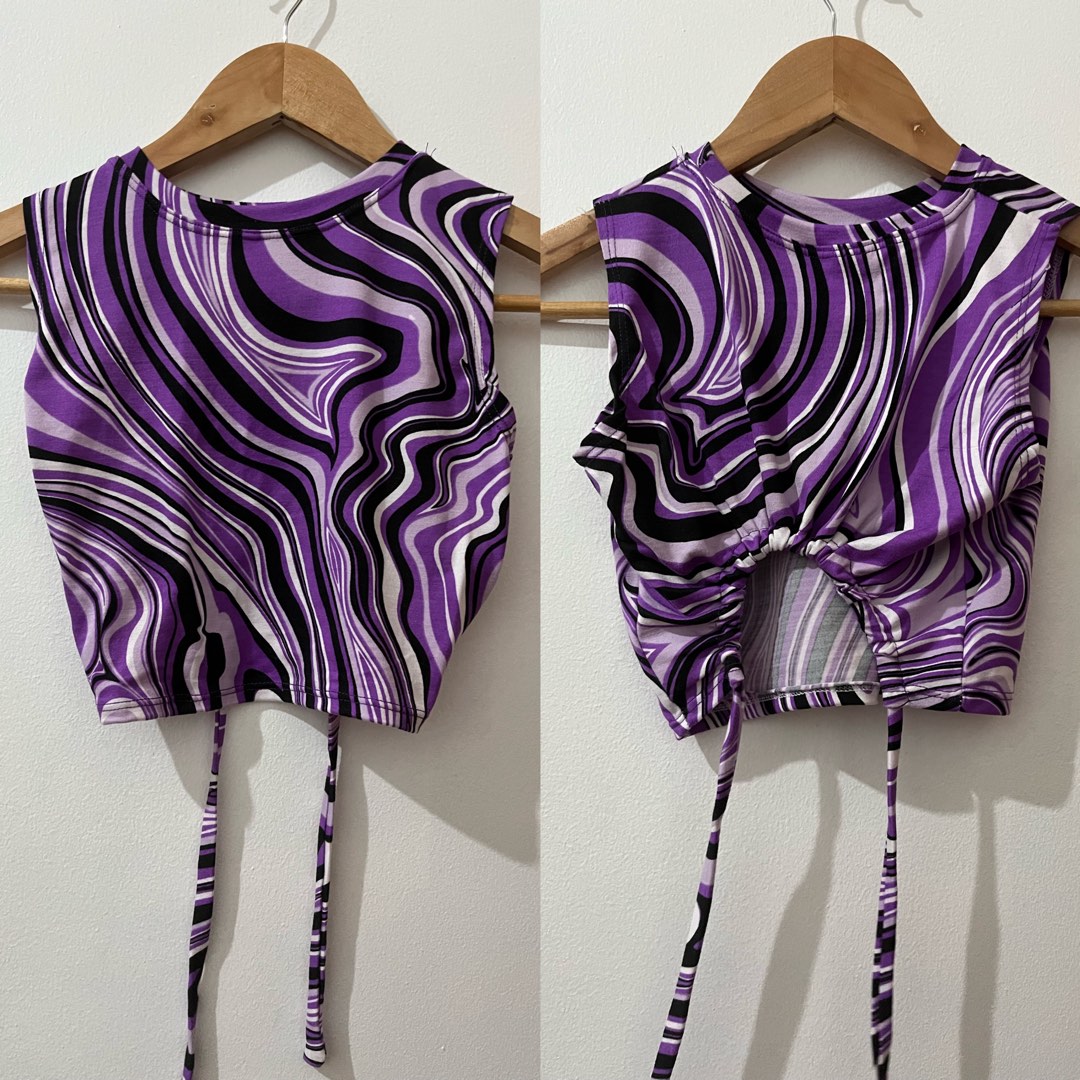 Y2K Marble Top, Women's Fashion, Tops, Blouses on Carousell