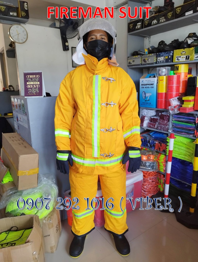 Yellow Fireman suit supplier 29, Men's Fashion, Coats, Jackets and ...