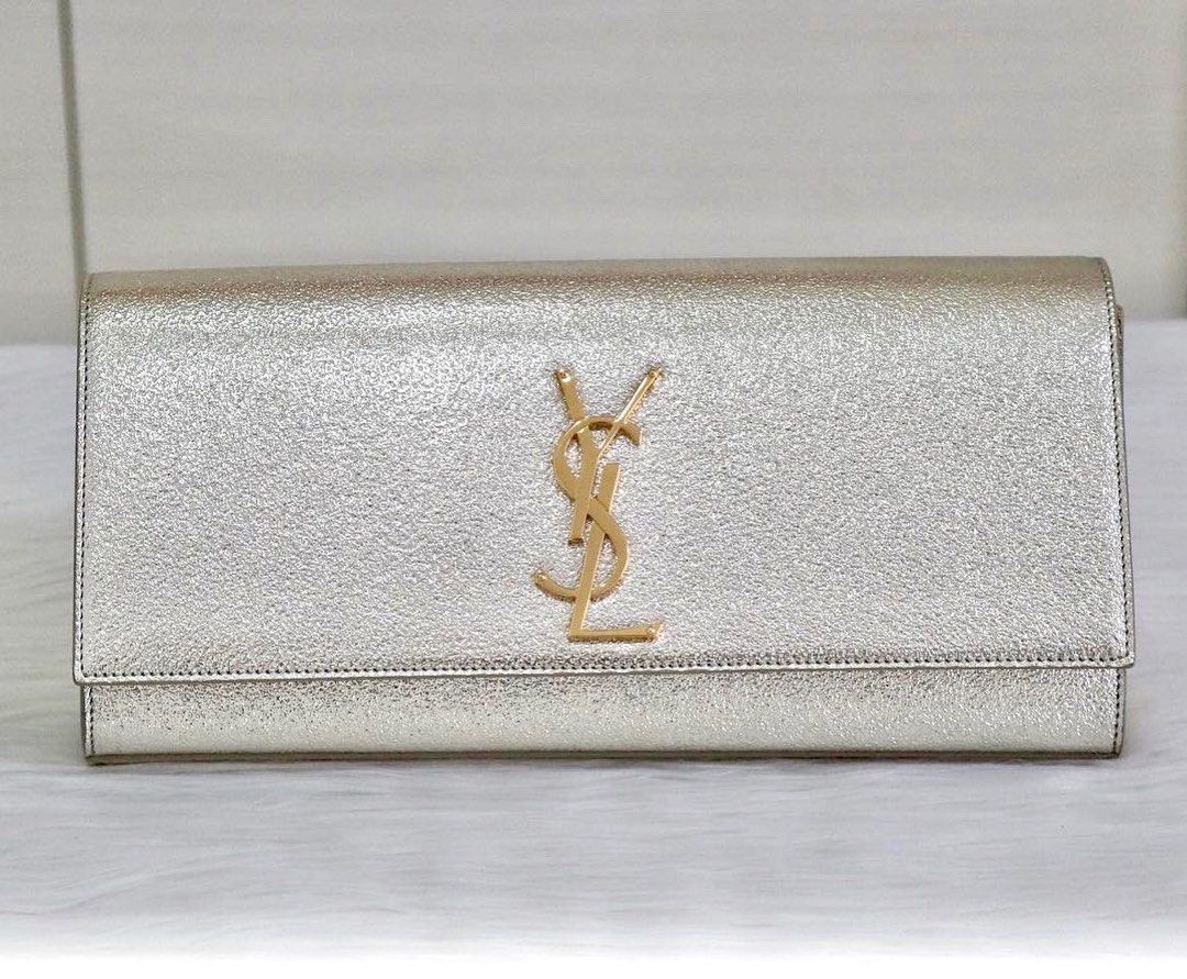 YSL Yves Saint Laurent Cassandre Monogram Clutch, Luxury, Bags ...
