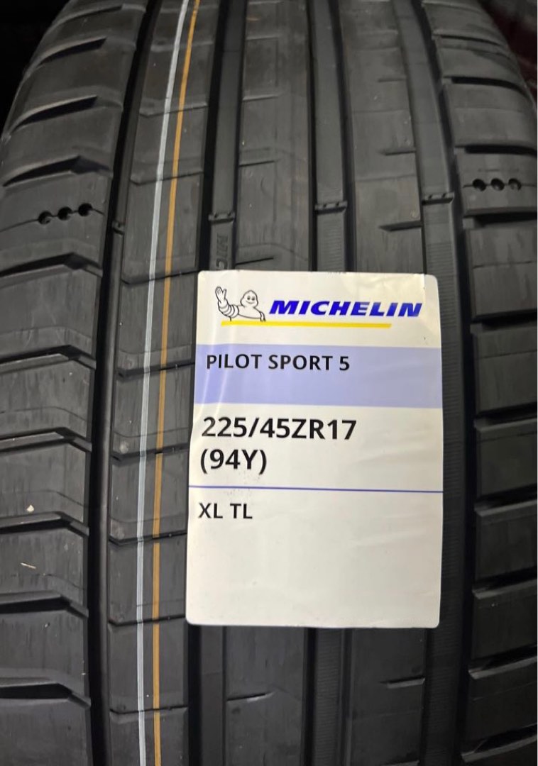 225/45R17 Michelin PS5, Car Accessories, Tyres & Rims on Carousell
