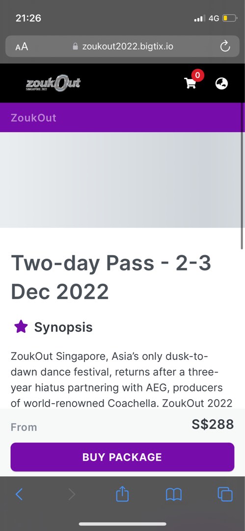 2 day pass ZoukOut 2022, Tickets & Vouchers, Event Tickets on Carousell