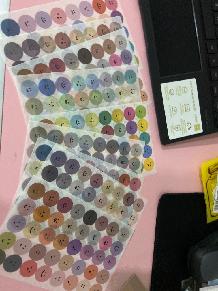 9 sheets aesthetic mood stickers, Hobbies & Toys, Stationery & Craft ...