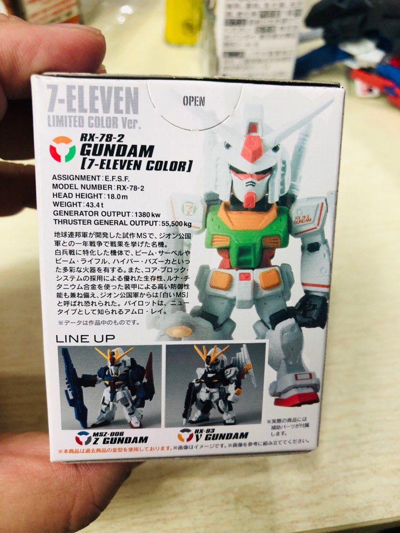 現貨 全新 靚盒 FW Gundam Converge Gundam (7-Eleven Color) Limited rx-78, 興趣及 ...