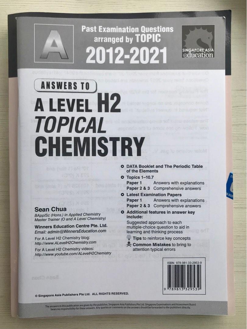 A level H2 *Chemistry topical TYS*, Hobbies & Toys, Books & Magazines ...