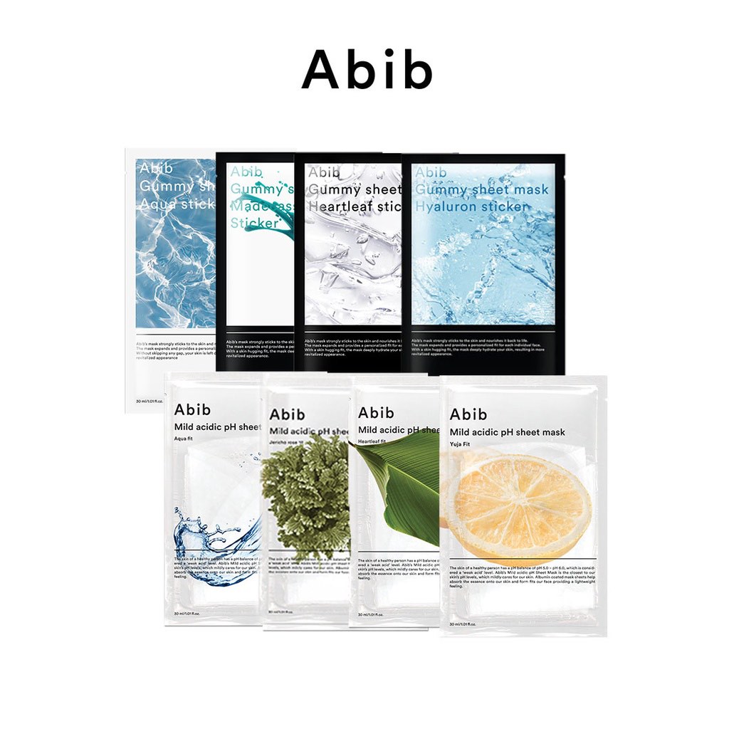Abib Sheet Masks, Beauty & Personal Care, Face, Face Care on Carousell