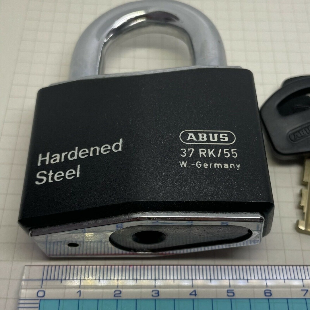 Abus Granit Padlock Hardened Steel 37 RK/55 Industrial Grade New Made ...