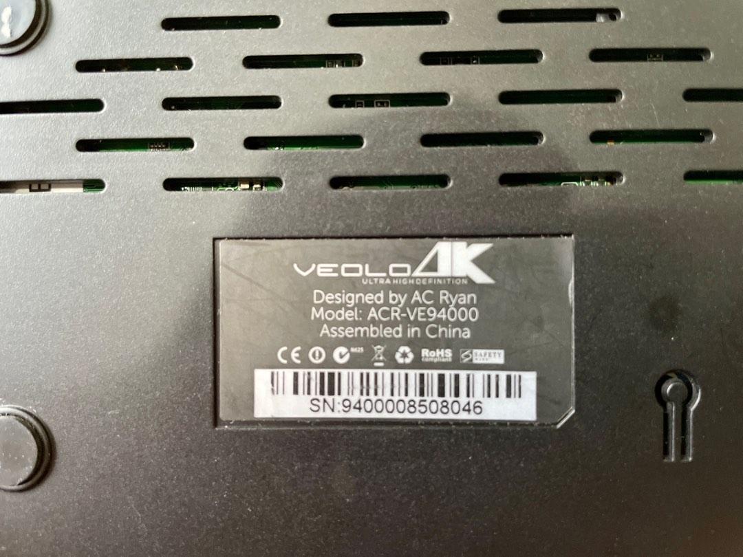 AC Ryan Veolo 4K TV Box, TV & Home Appliances, TV & Entertainment ...