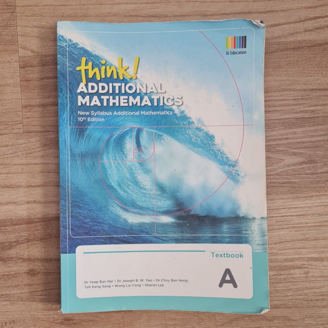 Additional Mathematics 10th Edition TextbookA&B, Hobbies & Toys, Books ...
