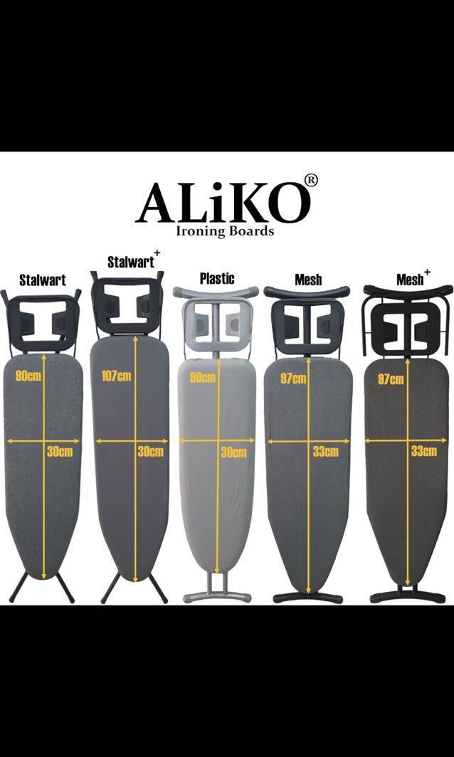 Aliko ironing board (mesh+), Furniture & Home Living, Cleaning ...