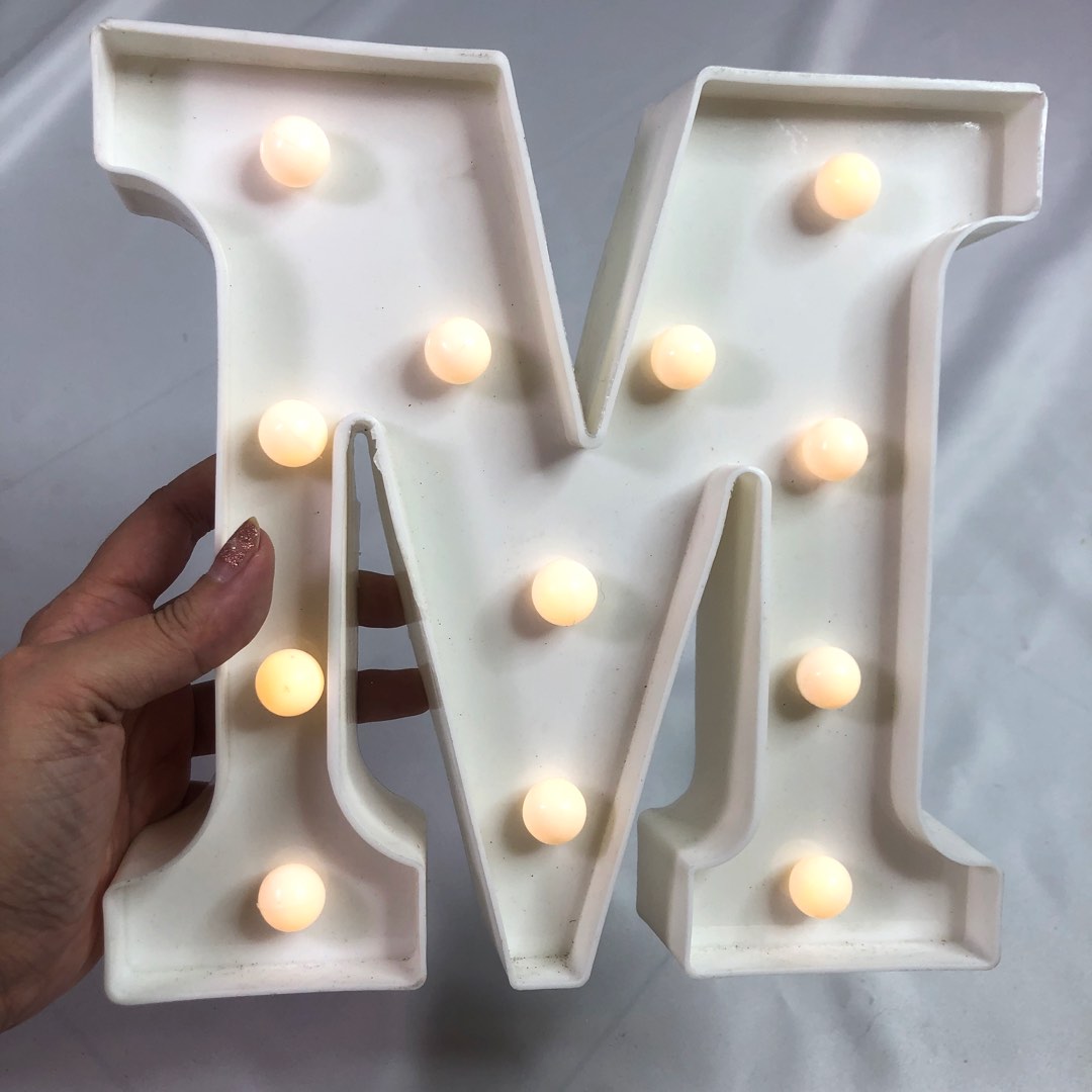 Alphabet light box light alphabet, Furniture & Home Living, Home Decor ...
