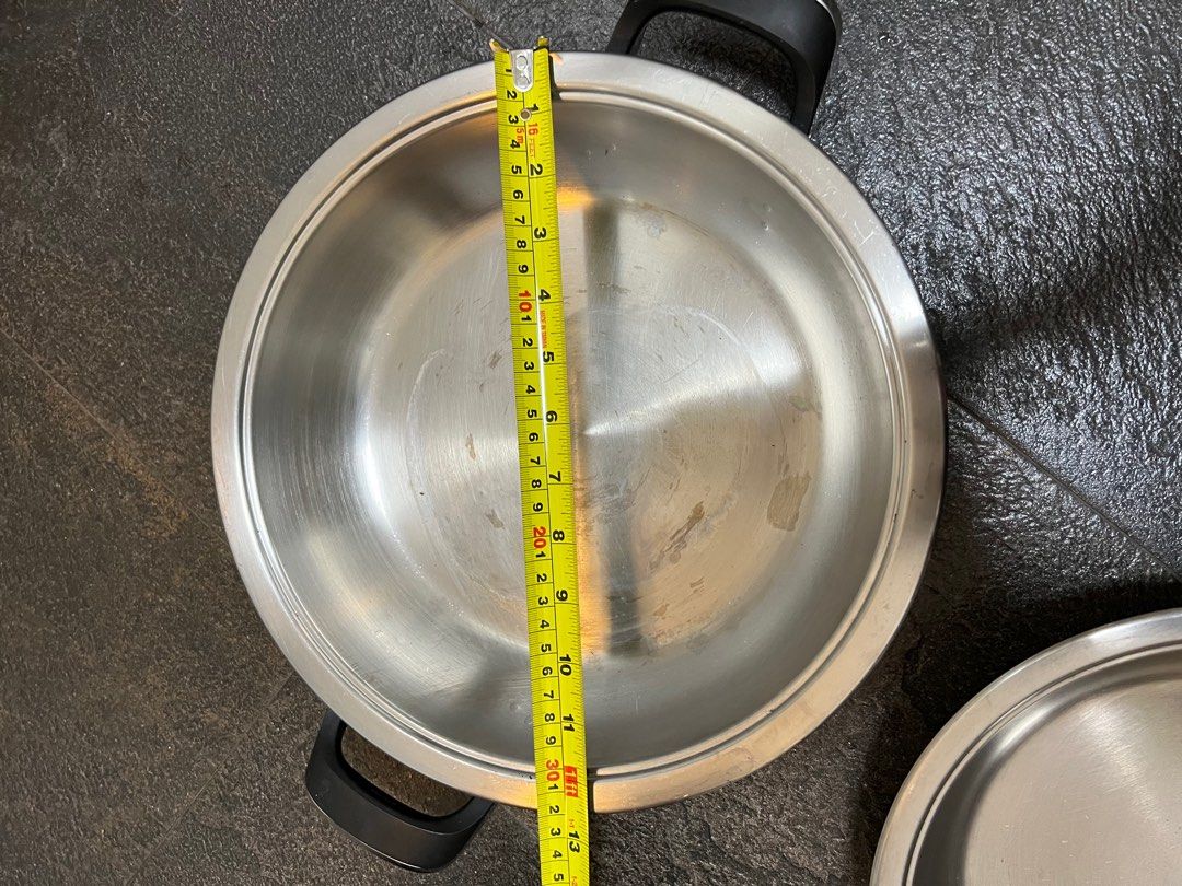 AMC Stainless Steel Cooking Pan, Furniture & Home Living, Kitchenware ...