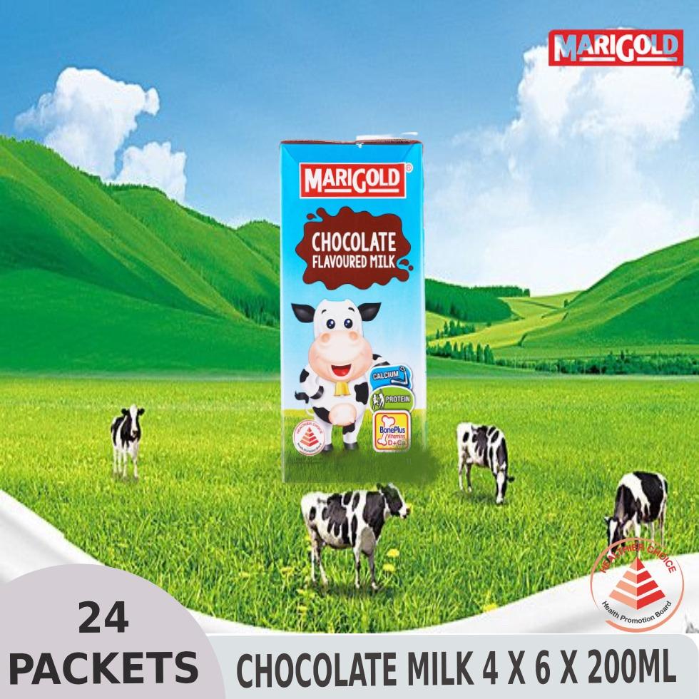 Assorted MARIGOLD Drinks UHT Milk 200ml x 24s, Food & Drinks, Beverages ...