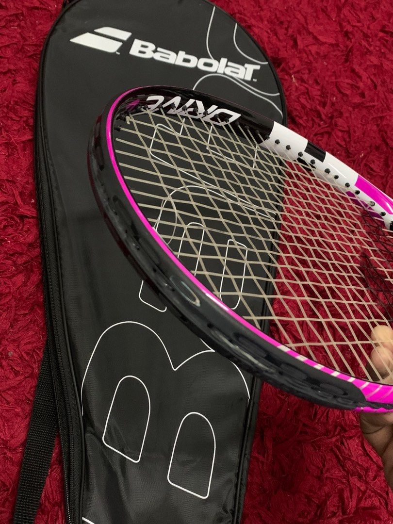 Babolat Drive Z lite black pink tennis racket, Sports Equipment, Sports ...
