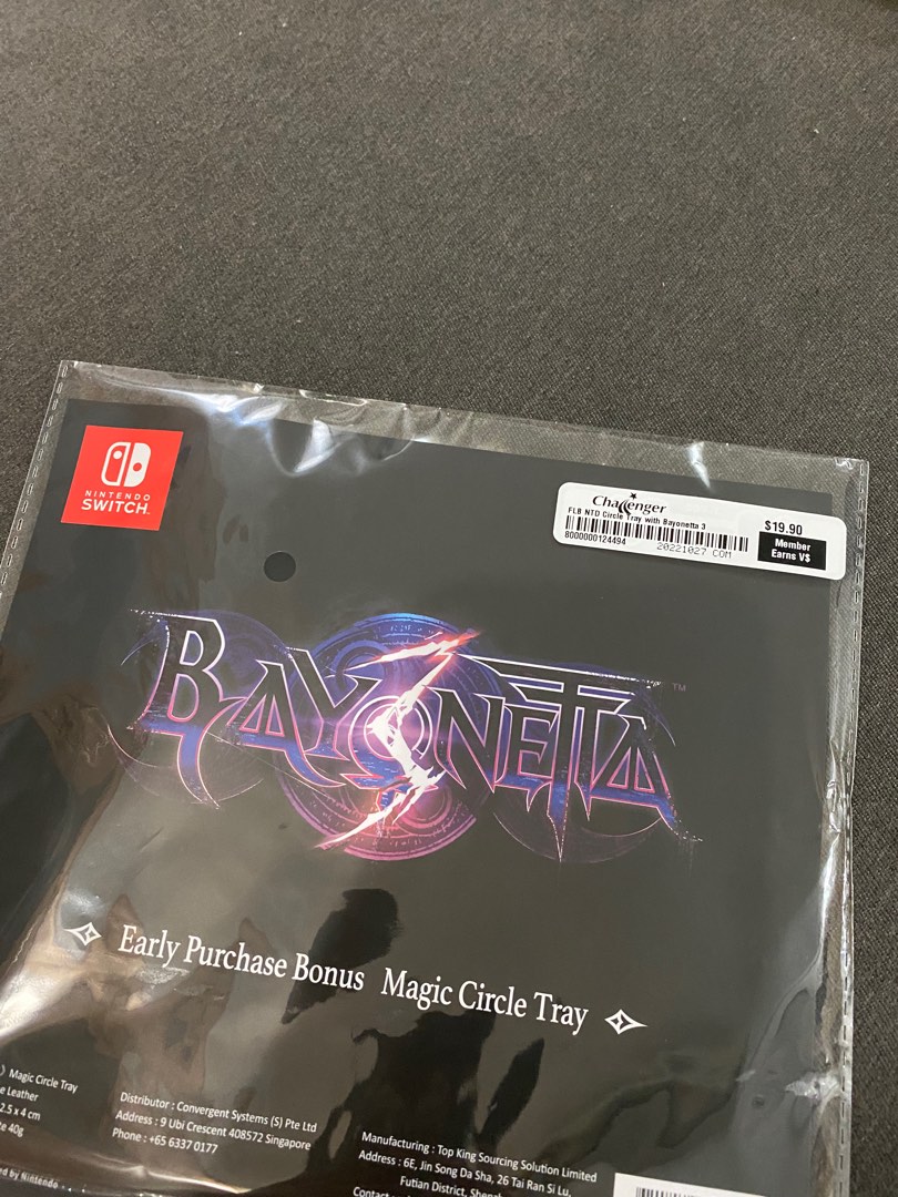 Bayonetta 3 Magic Circle Tray, Video Gaming, Video Games, Nintendo on ...