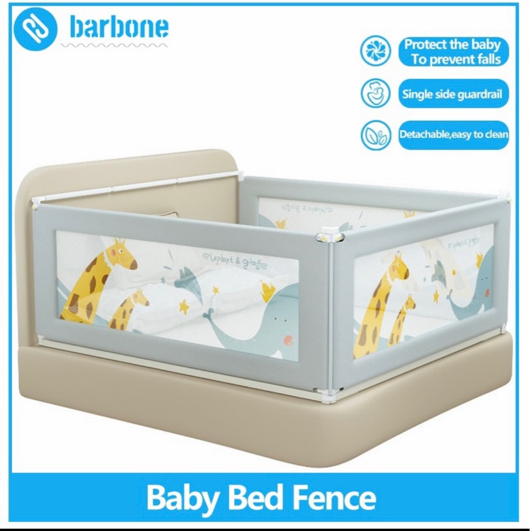 Bed fence - 1 side only, Babies & Kids, Baby Nursery & Kids Furniture ...