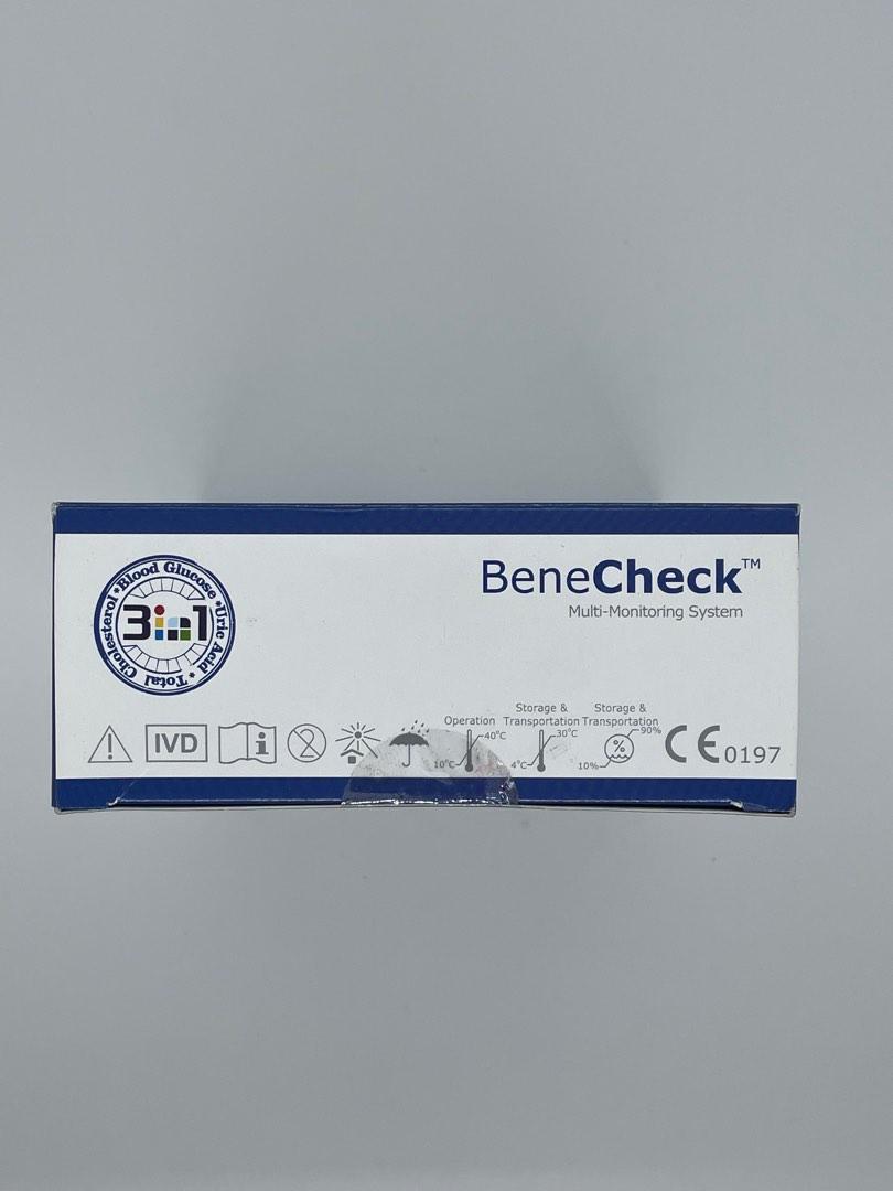BeneCheck 三合一血糖+尿酸+膽固醇儀器 Blood glucose+Uric acid+ Cholesterol (平行進口 ...