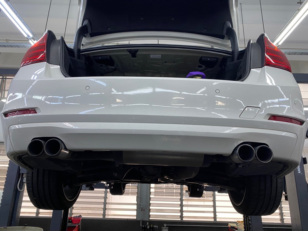 BMW F30 LEGAL REMUS QUAD EXHAUST MUFFLER SYSTEM FREE STOCK MIDPIPE, Car ...