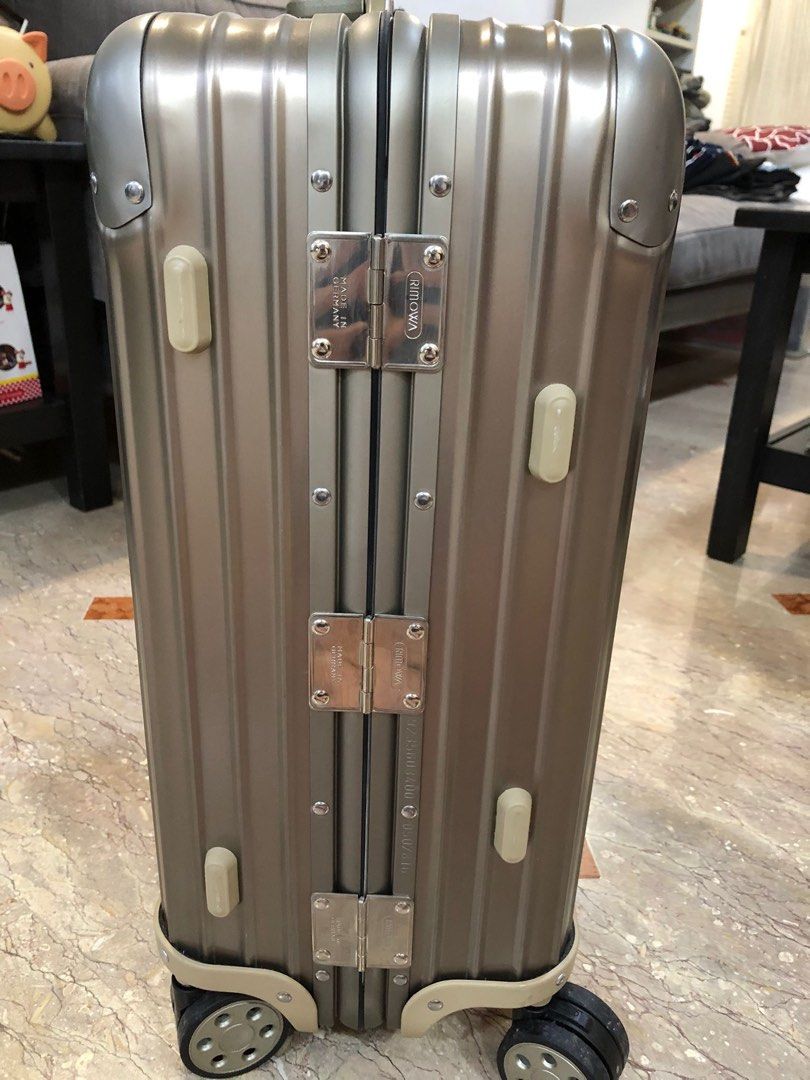 Brand new Rimowa gold titanium cabin plus, Hobbies & Toys, Travel ...
