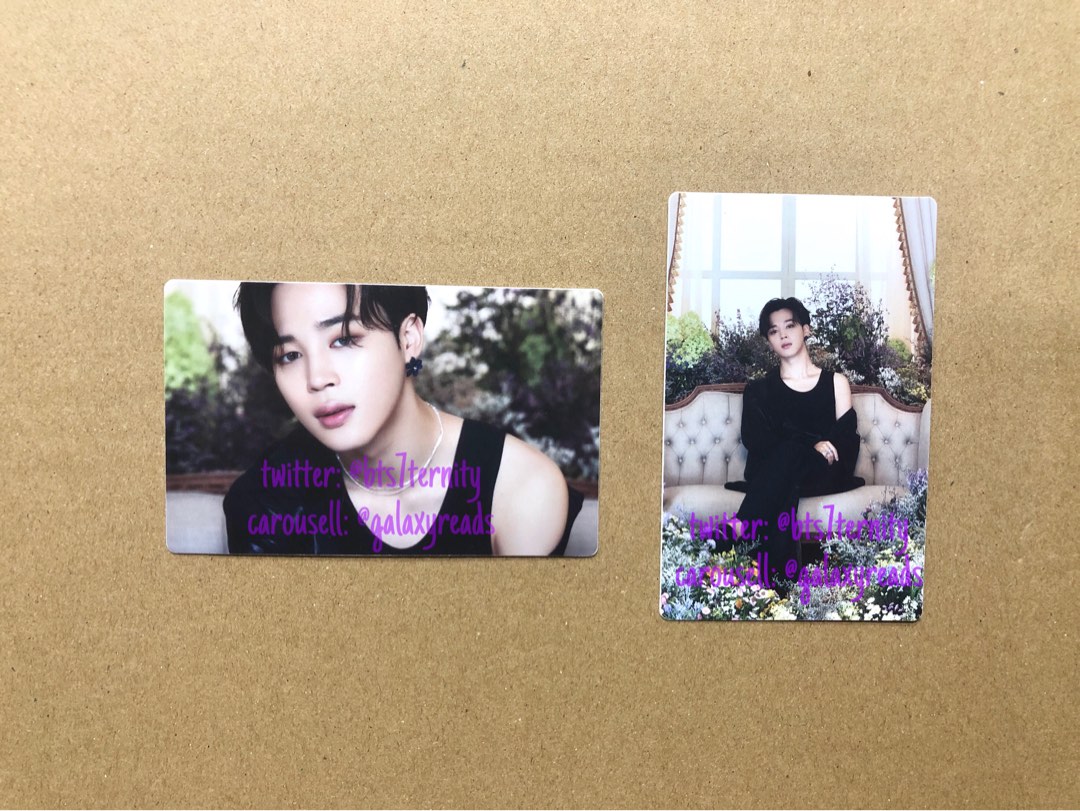 BTS Jimin Be Deluxe Vertical & Horizontal Lucky Draw Photocards ...