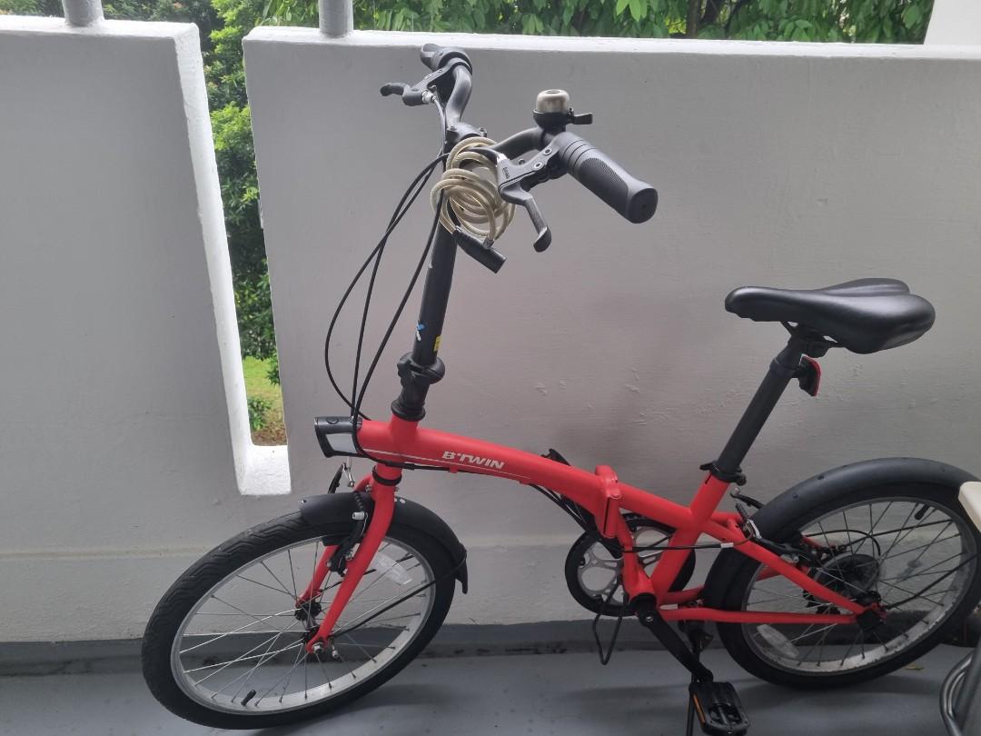 Btwin Tilt 120 folding bike, Sports Equipment, Bicycles & Parts ...