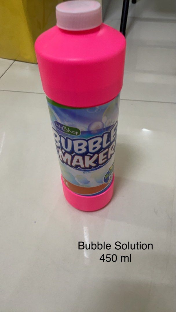 Bubble Solution (450ml), Hobbies & Toys, Toys & Games on Carousell