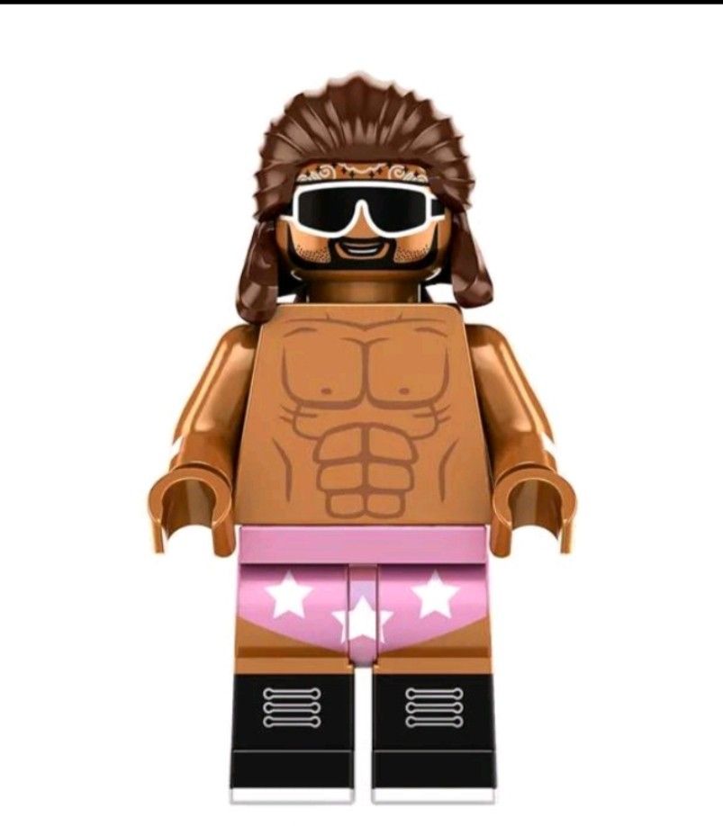 Building Blocks Pro-Wrestling Macho Man Randy Savage Minifigure (Lego ...