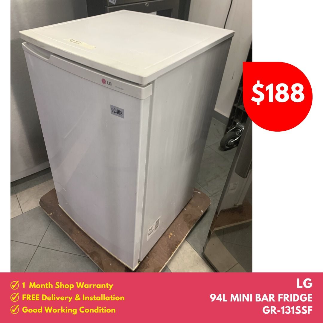 BUY NOW! LG 94L Mini Bar Fridge_GR-131SSF (92408), TV & Home Appliances ...