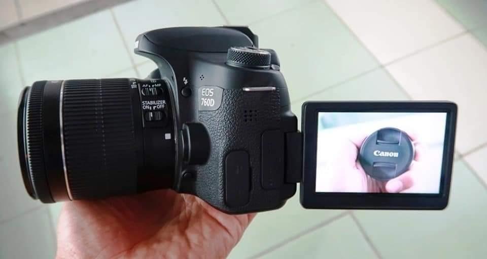 Canon 760D 24mp Flip Wifi Dslr Camera, Photography, Cameras on Carousell