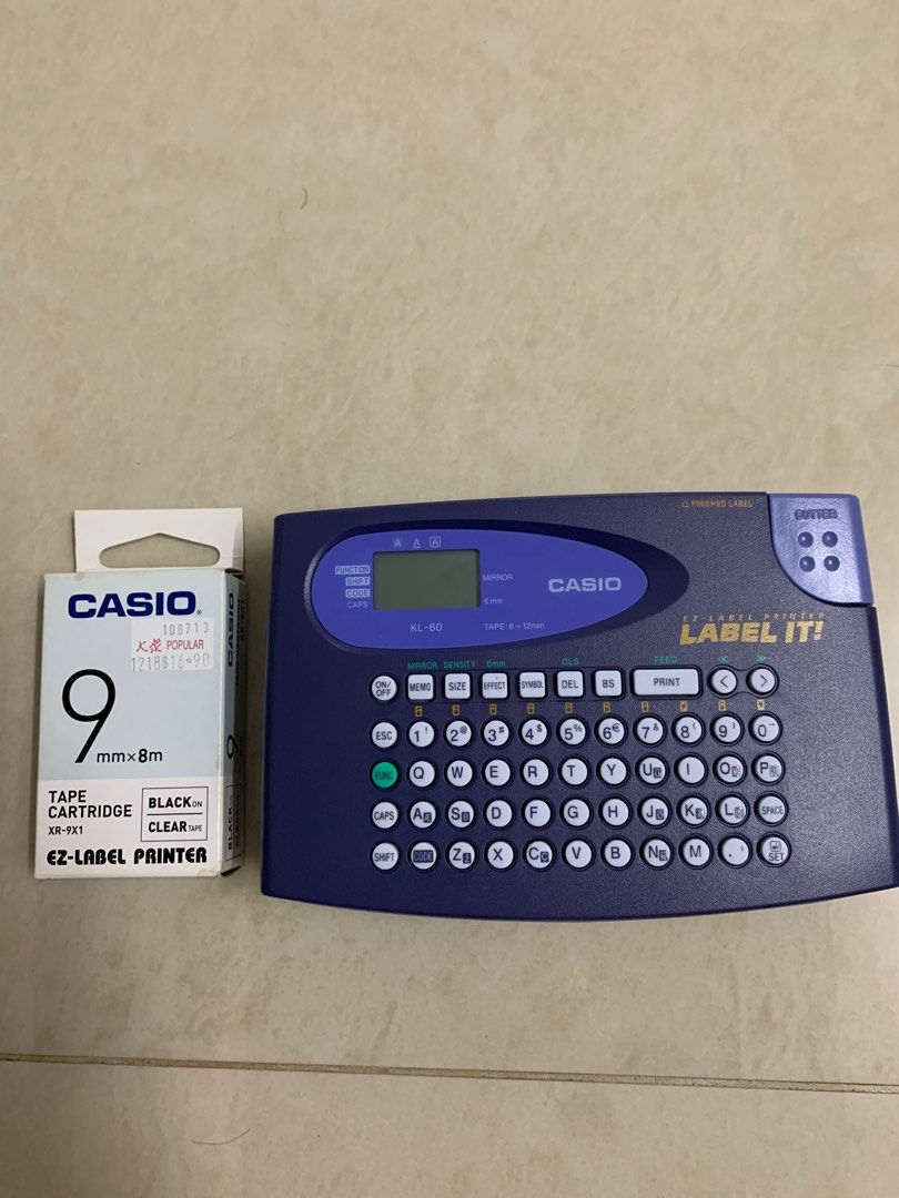 Casio label printer, Computers & Tech, Printers, Scanners & Copiers on Carousell