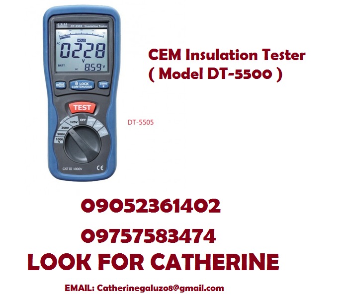 CEM Insulation Tester ( Model DT-5500 ), Commercial & Industrial ...