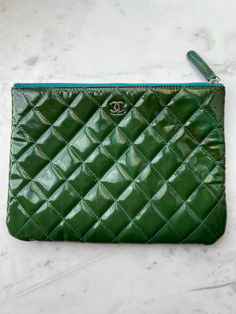Chanel SLG Patent MATELASSE POUCH NO.20, Luxury, Bags & Wallets on ...