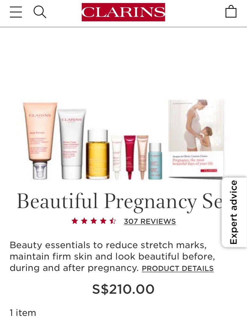 Clarins pregnancy set, Babies & Kids, Maternity Care on Carousell