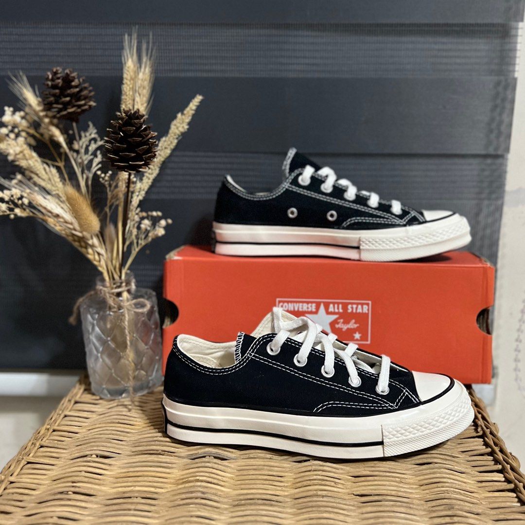 Converse 70s Low (Black), Women's Fashion, Footwear, Sneakers on Carousell