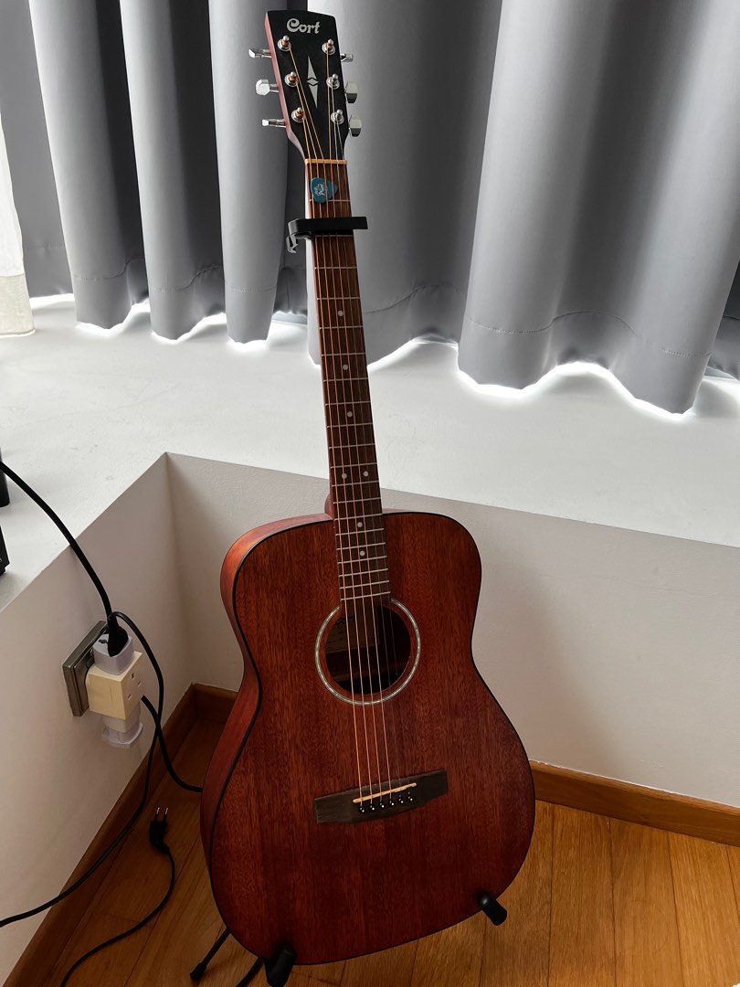 Cort Guitar, stand, bag and tuner, Hobbies & Toys, Music & Media ...