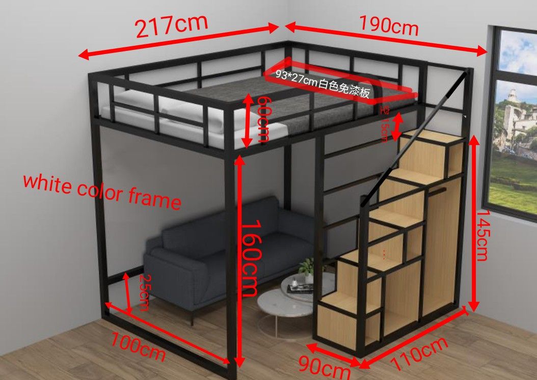 Customize loft bed, Furniture & Home Living, Furniture, Bed Frames ...