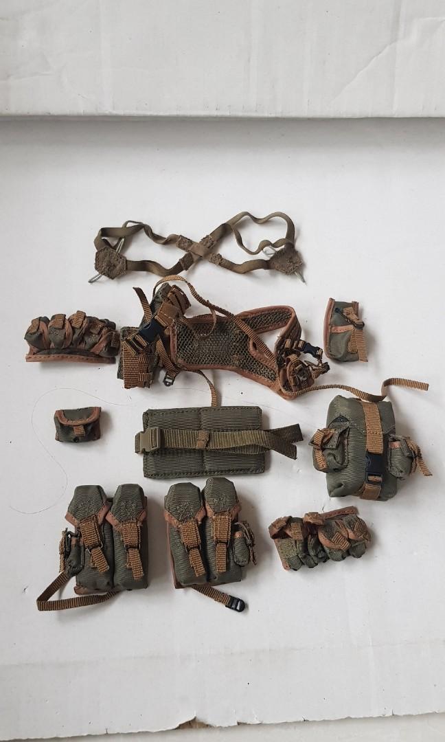 Damtoys 1/6 scale spetsnaz FSB Vympel Webling belt and pouches, Hobbies ...